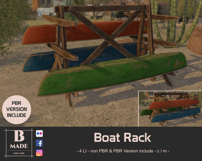 Second Life Marketplace - B-Made - Boat Rack